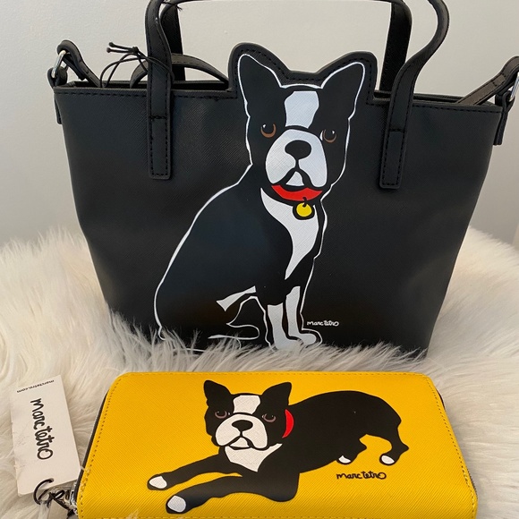 Marc Tetro bull dog gift | Bags | Nwt Marc Tetro Hand Bag Wallet | Poshmark